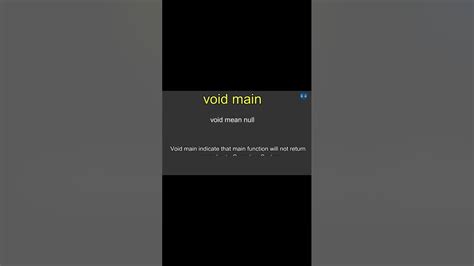 Difference Bw Int Main And Void Main Mind And Metrics Youtube