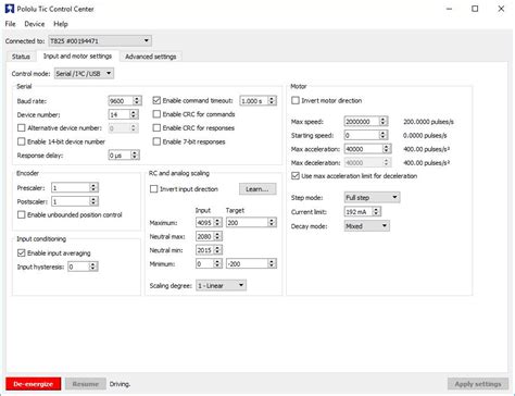 Tic 36v4 USB Multi Interface High Power Stepper Motor Controller anslutningar lödda Opencircuit