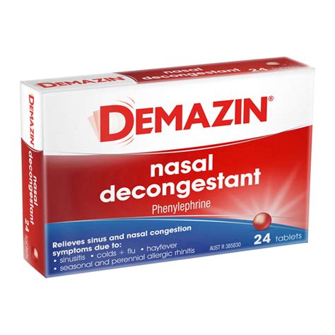 Nasal Decongestant 24 Tablets Wholelife