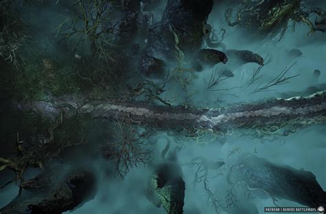 Shadowfell End Of The Bridge Animated Battlemap 38x25 100px Per