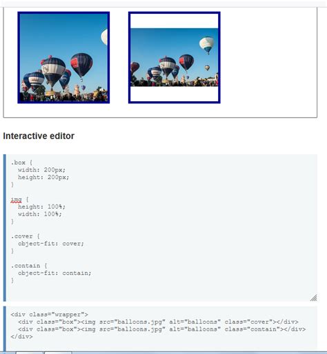 object fit contain vs max width 100 max height 100 learn
