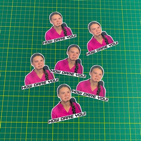 Greta Thunberg How Dare You Meme Decal Etsy Uk