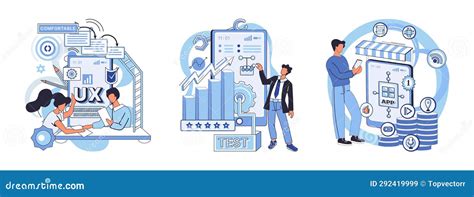 Application Testing Metaphor Vector App Test Testing Ground For New Features And