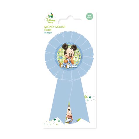 Rozet İlk YaŞim Mİckey Mouse Mavİ Tr