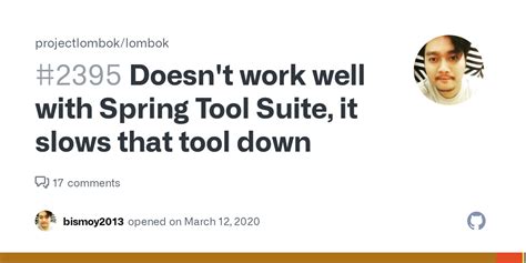 doesn t work well with spring tool suite it slows that tool down