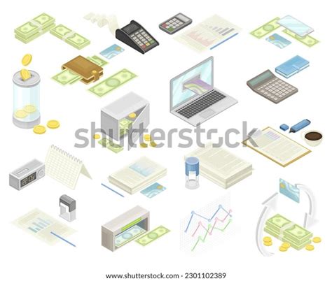 Financial Accounting Summary Analysis Statement Business Stock Vector