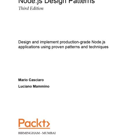 Nodejs Design Patterns