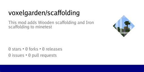Voxelgardenscaffolding This Mod Adds Wooden Scaffolding And Iron