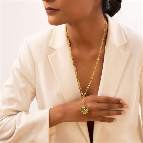 Inverted Tree Of Life Pendant Without Chain Gold Plated Self Love