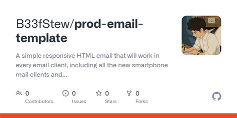 GitHub B FStew Prod Email Template A Simple Responsive HTML Email That Will Work In Every