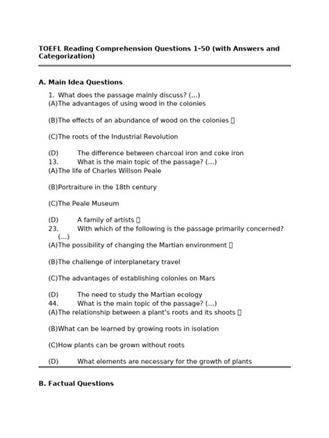 Toefl Reading Questions Pdf Mars Water