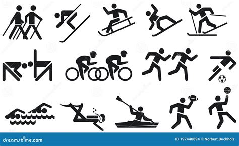 Leisure And Sports Icon Set Stock Vector Illustration Of Rennen