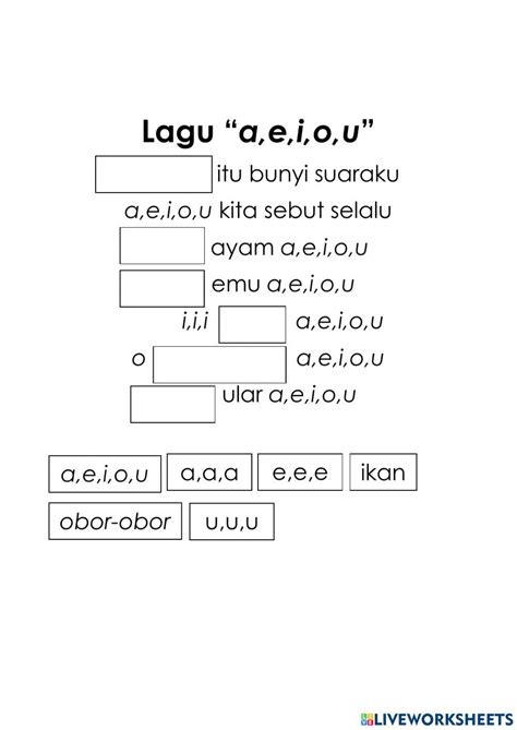 Aeiou Free Interactive Worksheets 1308028