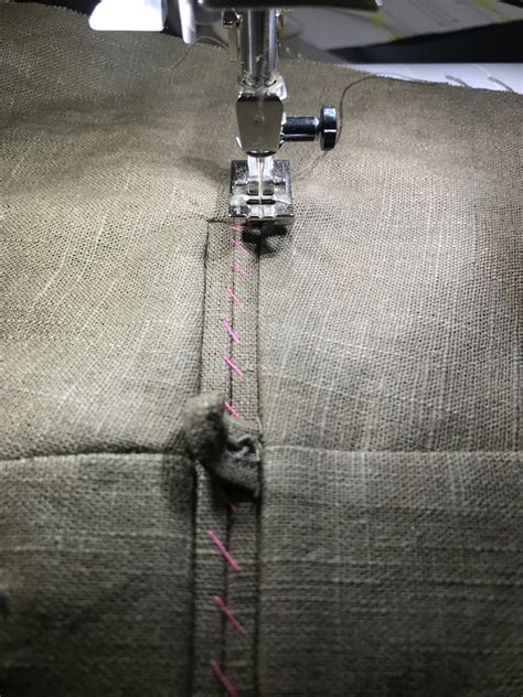 How To Double Welt Pocket With Button Button Loop On A Dart Itch To Stitch