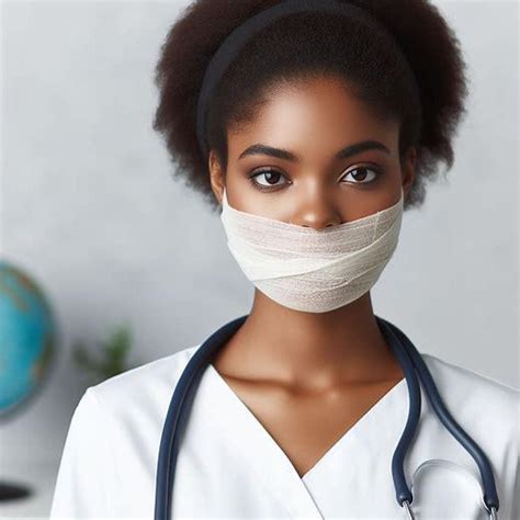 Black Nurse Wrap Gagged With Bandages Otm Gagged By Aibondagegags On Deviantart