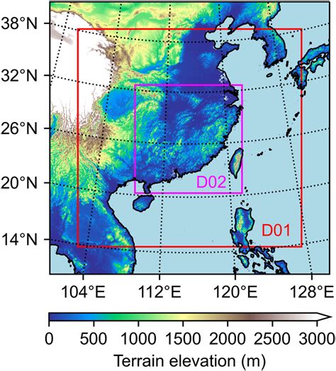 The Geographical Locations Of Two Weather Research And Forecasting