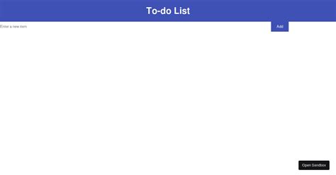 Pure Html5 Css Javascript To Do App Codesandbox