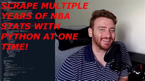 python tutorial web scraping nba stats with python selenium youtube