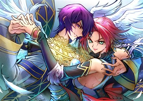 Safebooru 1boy 1girl Absurdres Artist Name Blue Gemstone Code Geass