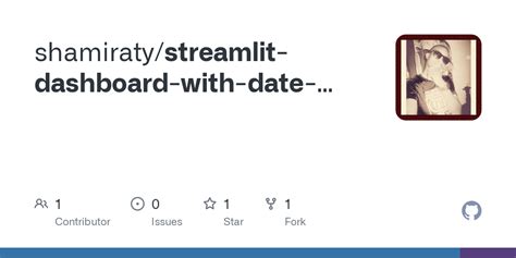 Github Shamiratystreamlit Dashboard With Date Filter And Content Switch Github Shamiratystreamlit Dashboard With Date Filter And Content Switch