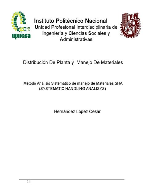 Systematic Handling Analisys Sha Pdf Movimiento Física