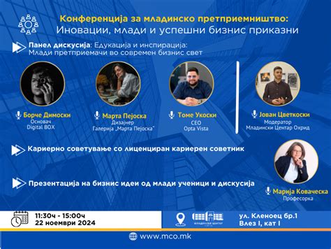 Младинска конференција за бизнис и претприемништво во МЦО Mco Mk