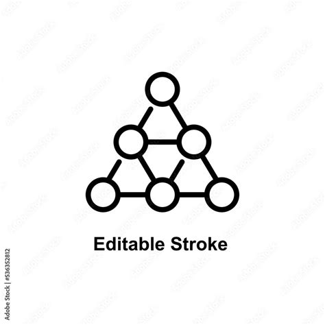 Organizational Structure Icon Designed In Outline Style Decorated With
