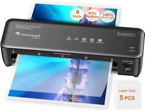 Laminator 9 Inch Thermal Laminator Machine With Never Jam Technology For Docpostersphoto