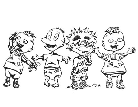 Rugrats Coloring Pages Print And Color Wonder Day