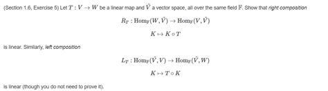 solved section 1 6 exercise 5 let t v w be a linear map