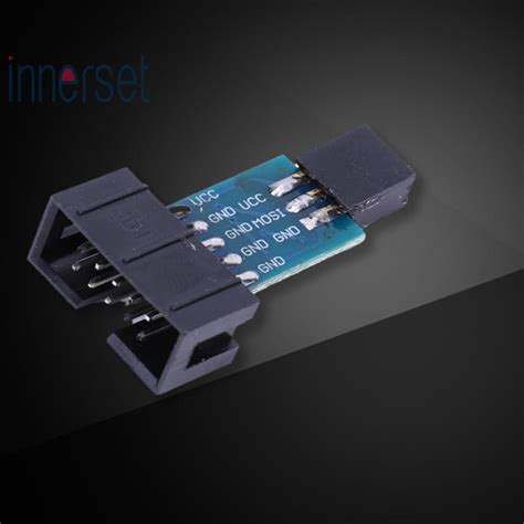 บอร์ดอะแดปเตอร์ Avrisp Usbasp Stk500 10pin เป็น 6pin Isp สําหรับ