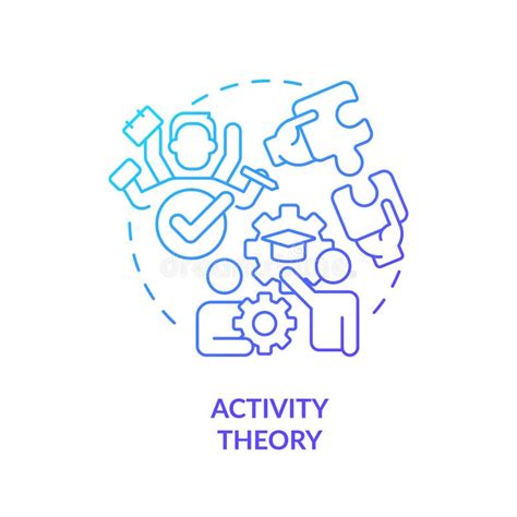 From Theory To Practice Blue Gradient Concept Icon Stock Vector