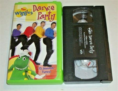 Wiggles The Wiggles Dance Party Vhs 2001 Clam Shell Dance Party