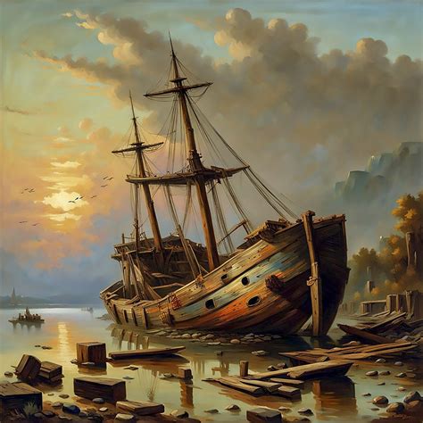 Download Ai Generated Ship Wooden Royalty Free Stock Illustration Image Pixabay