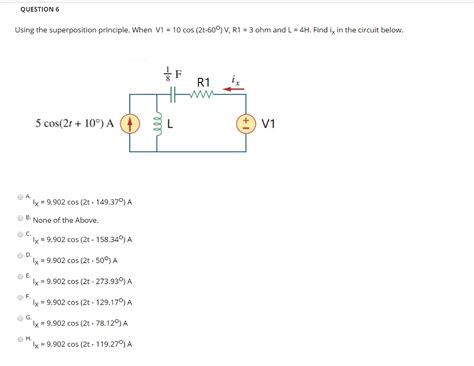 Solved QUESTION Determine Vx In The Circuit Below When Is Chegg