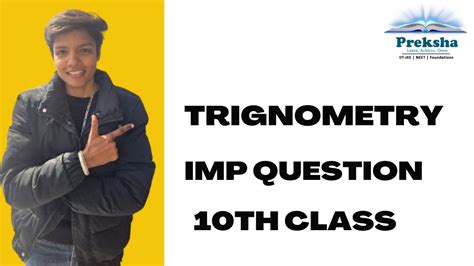 Topic Trignometry Imp Question Class 10th Youtube