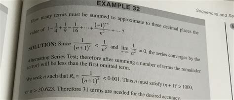 Algebra Precalculus Accuracy In Approximation Of Series Up To 3