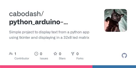 Github Cabodashpythonarduino Ledmatrix Displaytext Simple Project