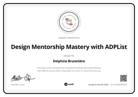 Uxcel Course Certificate Of Completion Uxcel