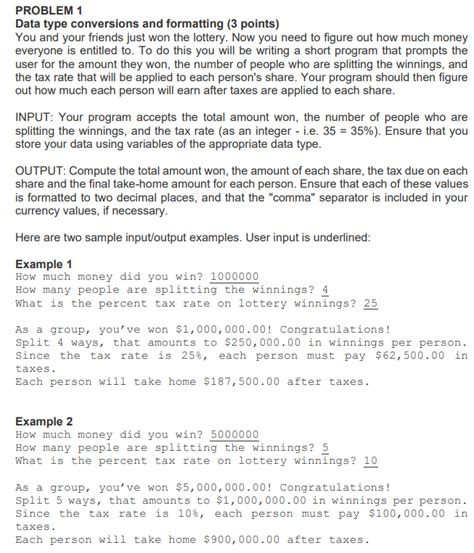 Solved Problem 1 Data Type Conversions And Formatting 3