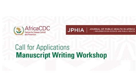 Call For Applications Manuscript Writing Workshop