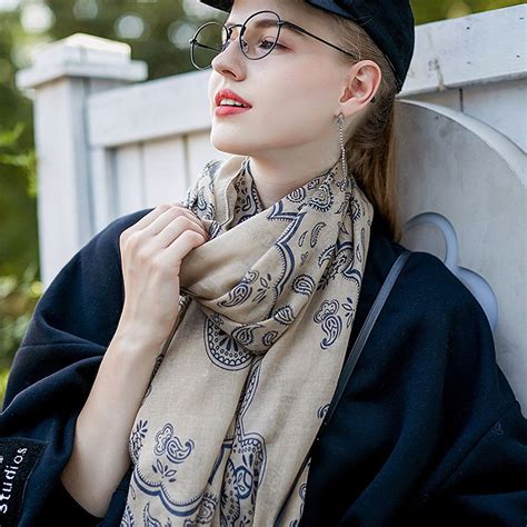 Fashion Paisley Scarves Womens Evening Shawl Party Wrap Khaki