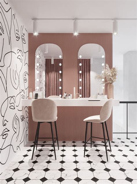 Салон красоты и цветов в Москве Salon Interior Design Beauty Room