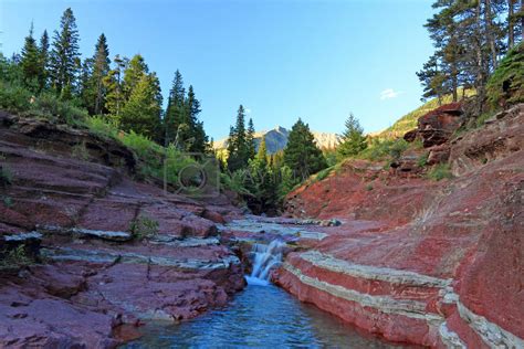 Red Rock Canyon Waterton Lakes National Park By Gonepaddling Vectors