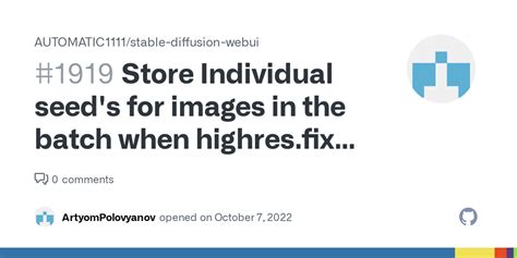 Store Individual Seeds For Images In The Batch When Highresfix