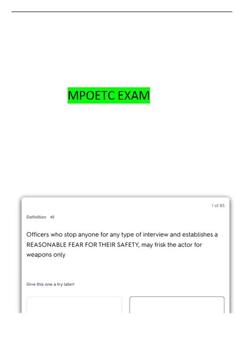 Mpoetc Test 4 Questions With Complete Answers Mpoetc Stuvia Us