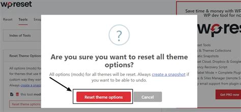 How To Reset A Wordpress Theme To Default 1 Click Soft Keyword