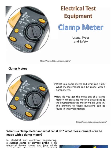 Clamp Ammeter Pdf