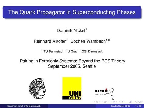 pdf the quark propagator in superconducting phasestheorie ikp physik
