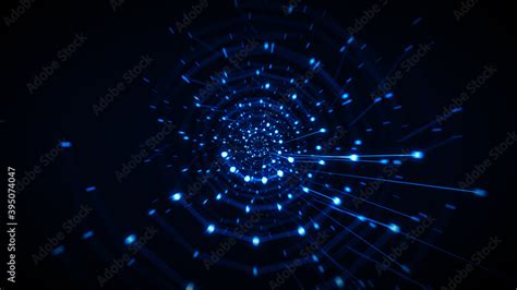 Abstract Hi Tech Futuristic Plexus Design Illustration Of An Abstract